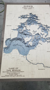 Custom Wood Engraved Lake Maps – Map Cuts