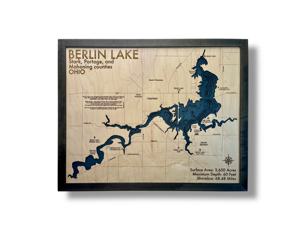 Lake & River Maps | Custom Map Wall Decor – Map Cuts
